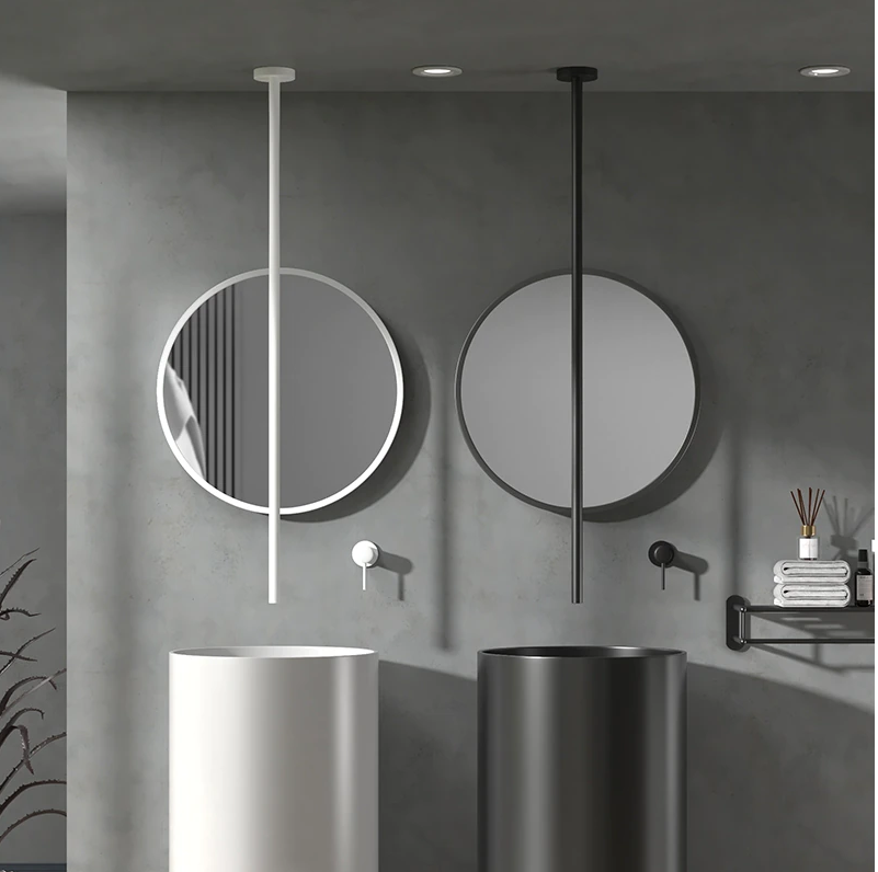 Cielo-Modern design Ceiling Mount Bathroom Faucet with wall mounted co ...