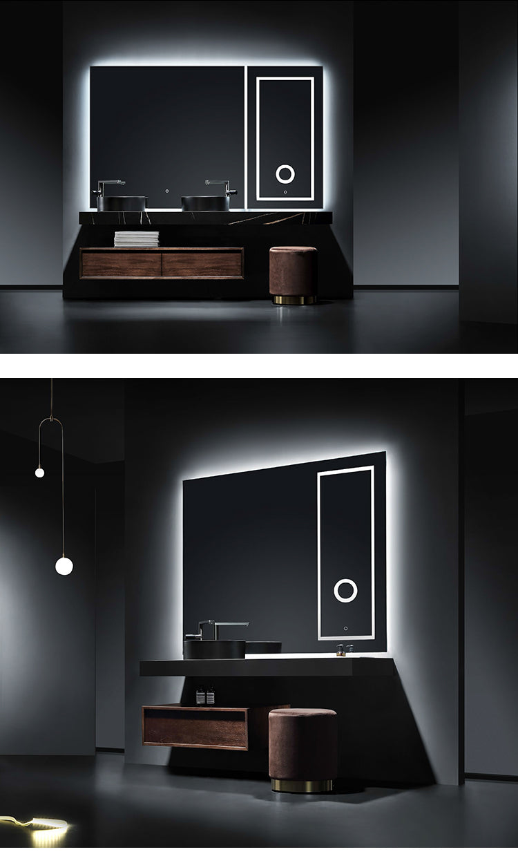 FERRARA-Solid Walnut wood Wall Hung Single and Double Vessel Sink ...